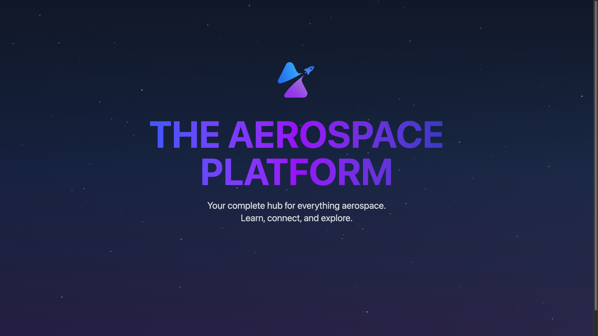 AeroVia - The Aerospace Platform